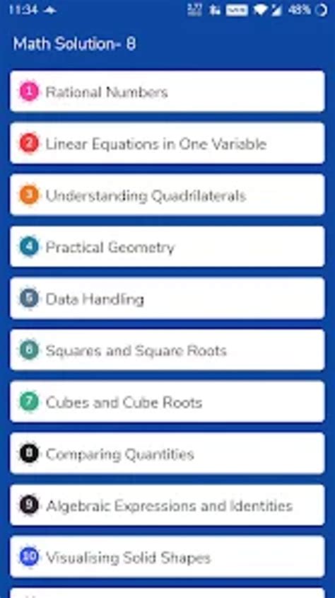 android için class 8 maths solution cbse İndir