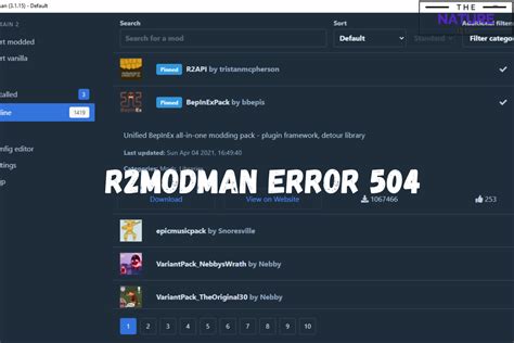A Guide To R2modman Error 504 In Lethal Company The Nature Hero
