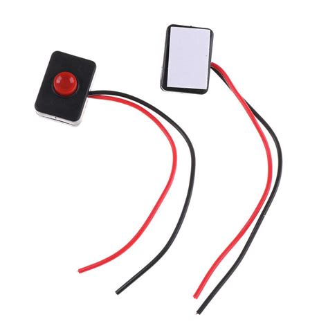 2 X DC 12C2A Adhesive Base Push Button Momentarily Grandado