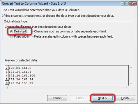 Sorting IP Addresses In Excel