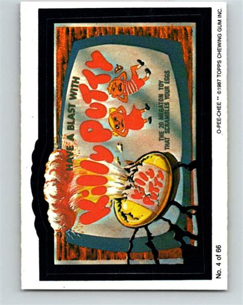 1987 Wacky Packages Killy Putty Have A Blast V9977 Hockey Card World Inc