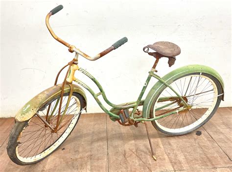 Lot C1950s Schwinn Bf Goodrich Cruiser Bicycle
