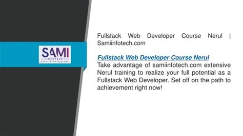 Ppt Fullstack Web Developer Course Nerul Powerpoint Presentation Id13393159