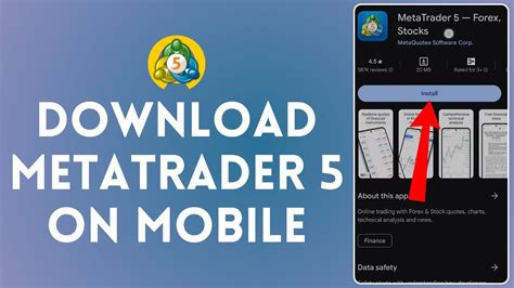 how to download metatrader 5 app on mobile device 2024 youtube