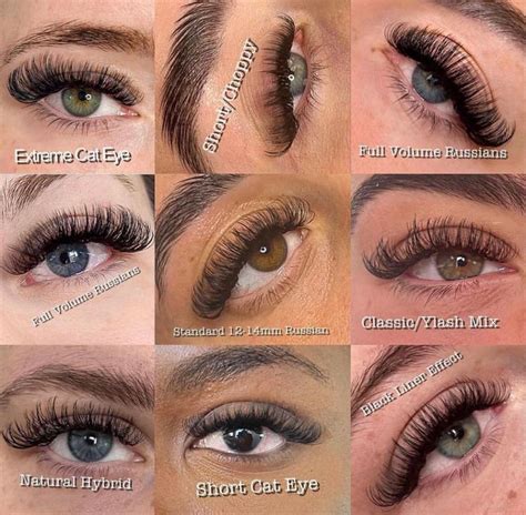 Eyelash Extensions Styles Lash Extensions Styles Eyelash Extensions