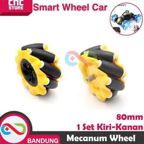 Jual Mecanum Wheel Roda Robot Omni Directional Omni Wheel 80mm Smart Car Cncst00 Ayo Beli