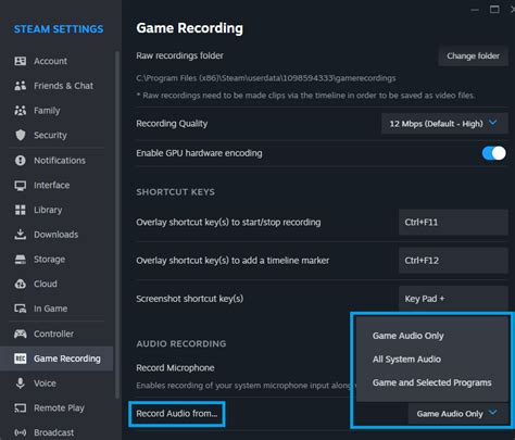 Steam Community Guide How To Record Your Game Session Directly On Steam
