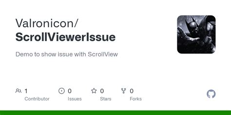 Github Valroniconscrollviewerissue Demo To Show Issue With Scrollview