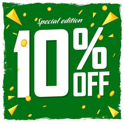 Premium Vector Sale 10 Off Poster Design Template Or Banner For Shop