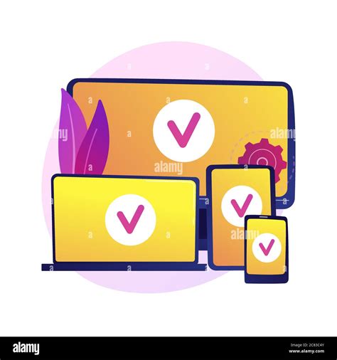Cross Platform Devices Vector Concept Metaphor Stock Vector Image And Art Alamy
