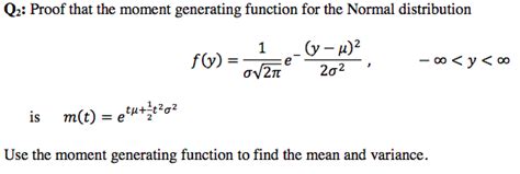 Normal Distribution Moment Generating Function Youtube