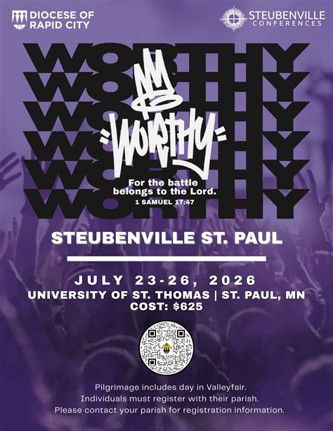 Steubenville 2026 Flyer Diocese Of Rapid City