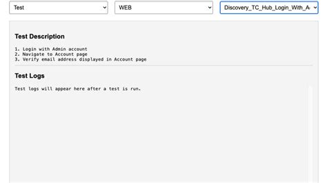 Selenium Gui Test Interface