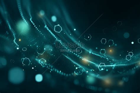 추상 미래 기술 배경 및 가벼운 효과 라인