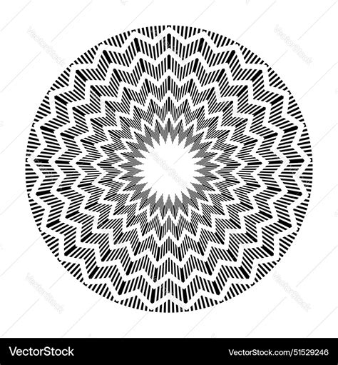 Radial Circle Pattern Royalty Free Vector Image