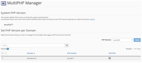 Guide To Change PHP Version For Website In CPanel BaseZap
