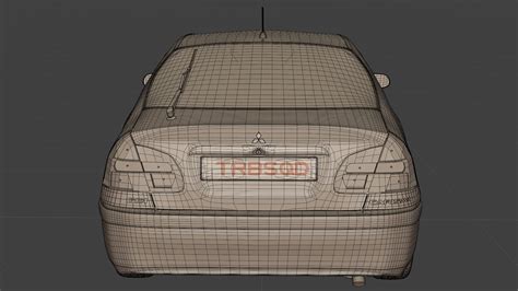 3d 2003 mitsubishi carisma gdi model turbosquid 2139060