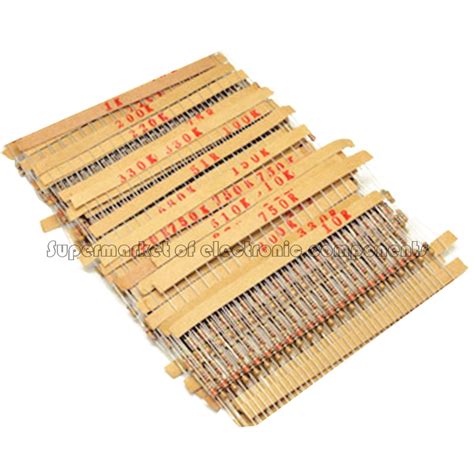 860pcs Lot Carbon Film Resistor Kit 1 4w 5 Resistors Assorted Kit Set 43values 20pcs Resistance