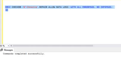 How To Repair SQL Database Using DBCC CHECKDB Command