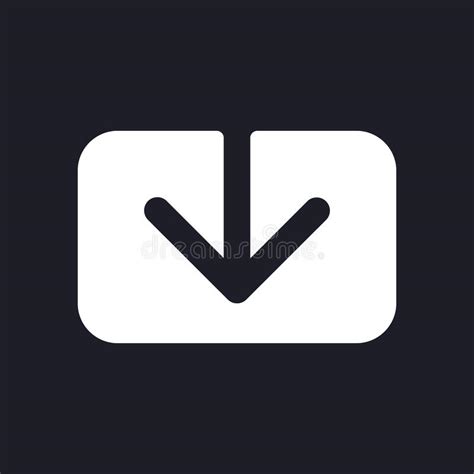 Download Dark Mode Glyph Ui Icon Stock Illustration Illustration Of