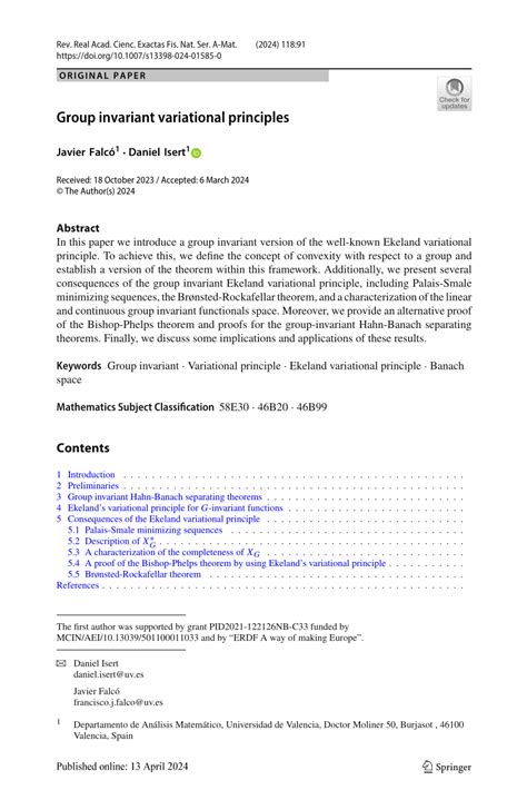 pdf group invariant variational principles