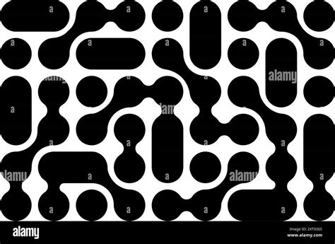 Metaballs Pattern Connected Points Liquid Dots Or Morph Shapes Background Organic Blobs Or