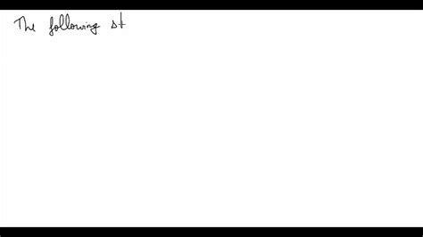 solved classify each statement as either true or false the following