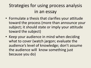 Process Analysis Essay PPTX