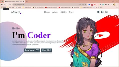 Html And Css Small Web Portal Youtube