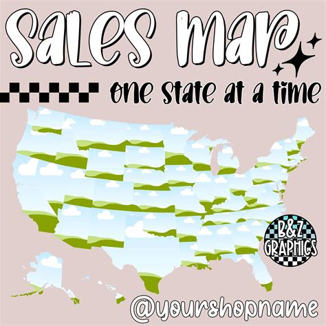 Canva Editable Sales Map Bandz Designs