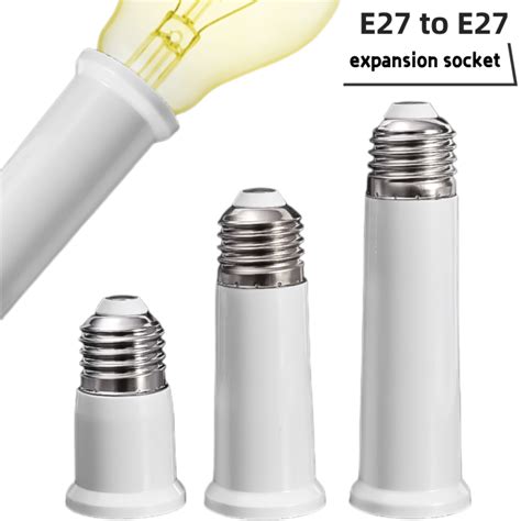 Universal E27 To E27 Lengthened Lamp Holder Tube Led Light Bulb Base Extension Lamp Head