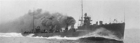 Uss Flusser Destroyer No 20 Smith Class Destroyer