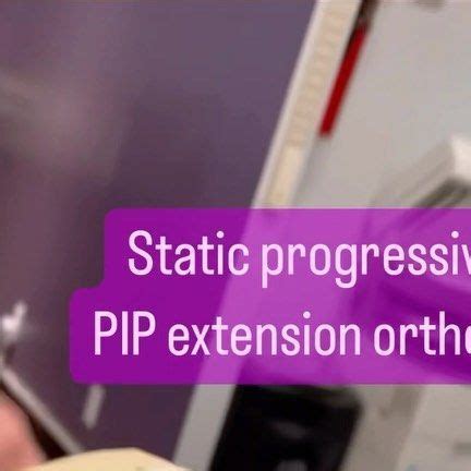 Eli Yovits OTR L CHT On Instagram Static Progressive PIP Extension This Is A Flexion