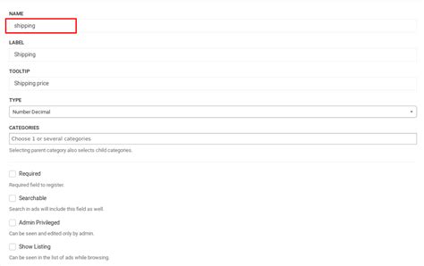 How To Use Shipping Custom Field Documentation For Yclas