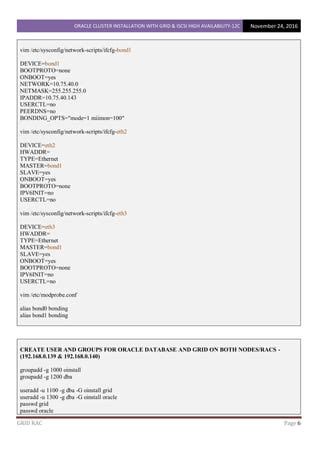Oracle Cluster Installation With Grid And Iscsi PDF