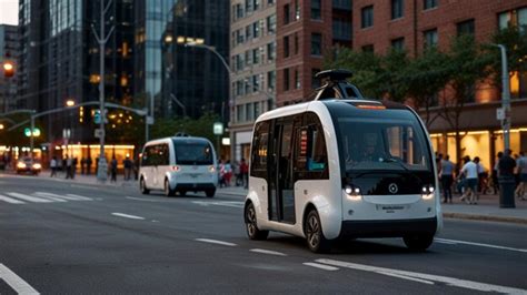 Smart Urban Mobility Solutions With Autonomous Vehicles Premium Ai