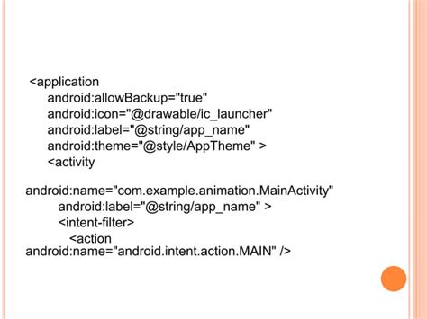 Android Animations Ppt