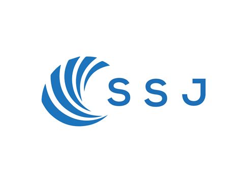 Ssj Letter Logo Design On White Background Ssj Creative Circle Letter