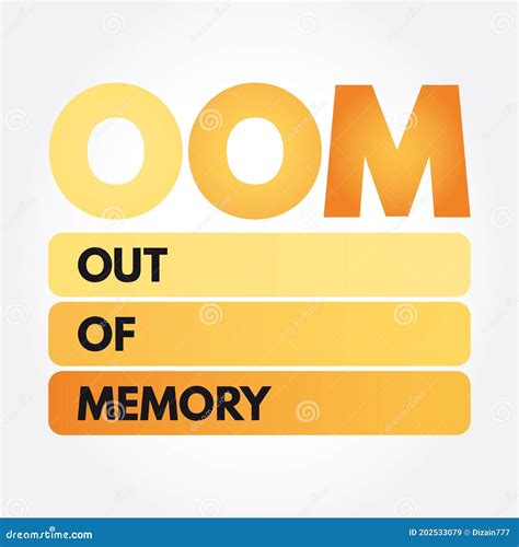 OOM Out Of Memory Acronym Stock Illustration Illustration Of Wireless Technology