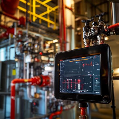 Realtime Monitoring System For Machinery Performance And Alerts Premium Ai Generated Image