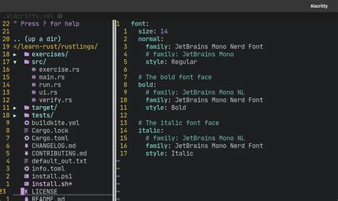Issue With Rendering Nerd Fonts · Issue 3772 · Alacrittyalacritty