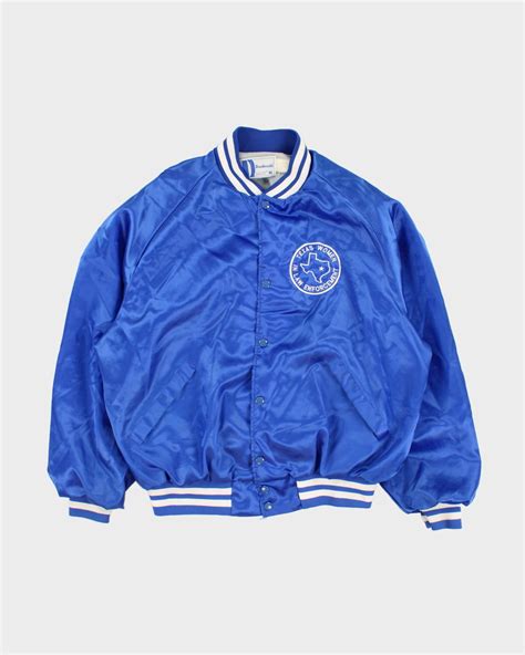 80s Texas Women In Law Enforcement Bomber Jacket Xl Rokit