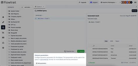 Create Datasets With Mongodb Flowtrail Ai
