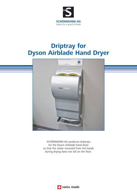dyson hand dryer drip tray