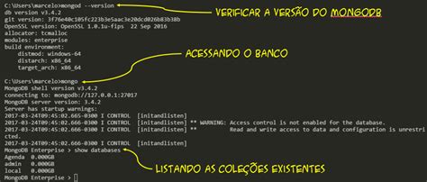 MongoDB Parte Operações com o repositório Marcelo Dias