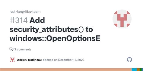 add security attributes to windows openoptionsext · issue 314