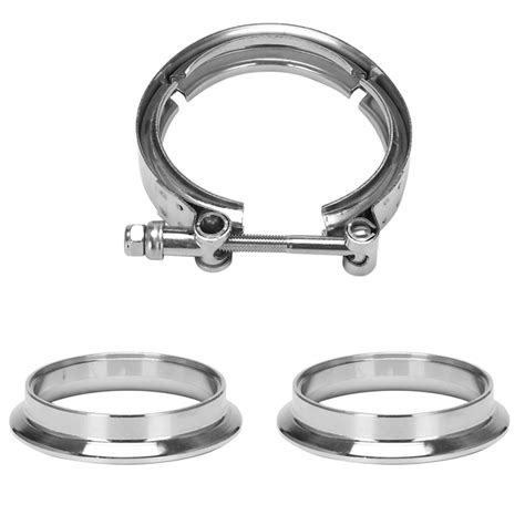 스테인레스 스틸 V 밴드 플랫 플랜지 클램프 키트 어셈블리 3 인치 내부 76mm V 밴드 클램프 및 플랜지 키트 암나사 세트 피팅옆선 Aliexpress