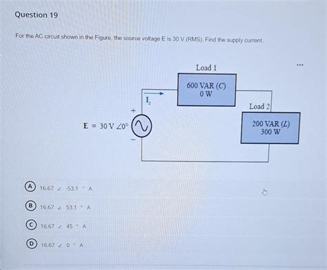 Solved For The AC Circuit Shown In The Figur