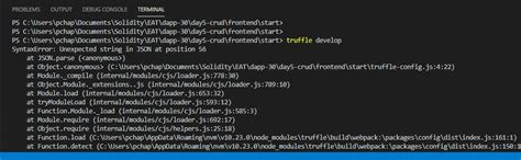 Problem With The Truffle Develop Command Ethereum Stack Exchange
