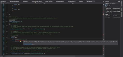 Initializecomponent Not Defined After Converting From Windows Phone 8